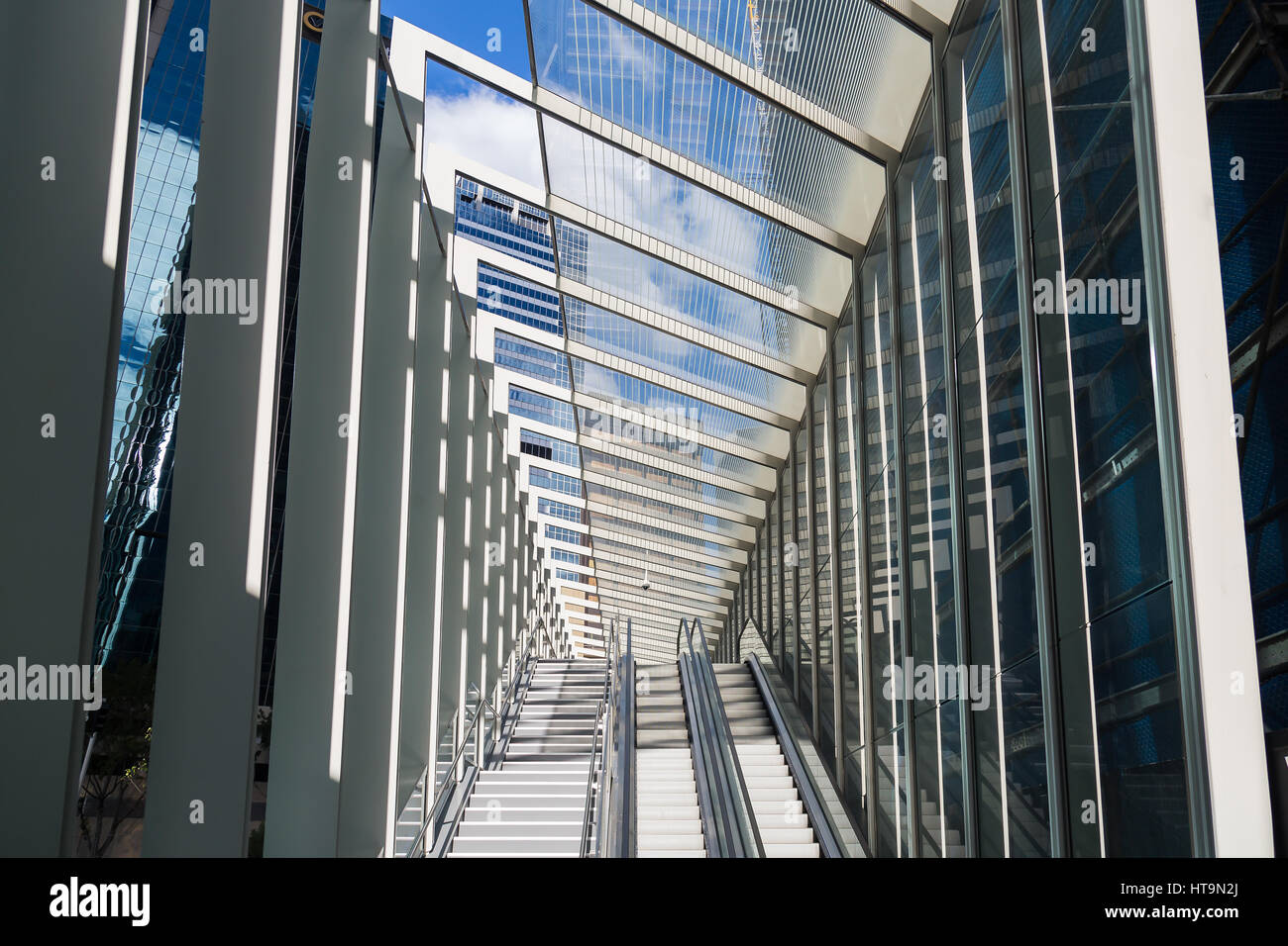 Barangaroo Pedestrian Bridge known as The Wynyard Walk is a 180 metre ...