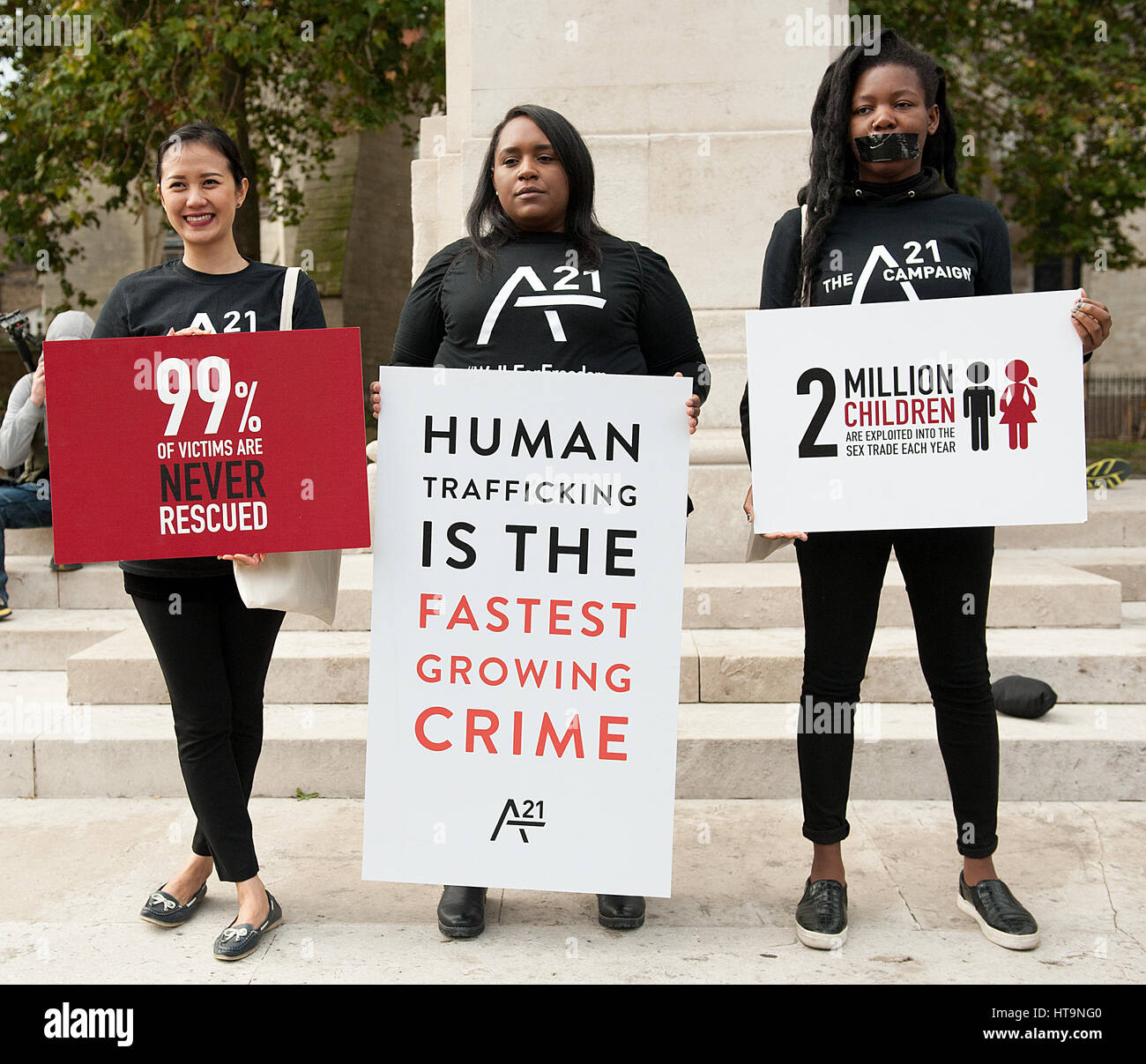 Human Trafficking Protest