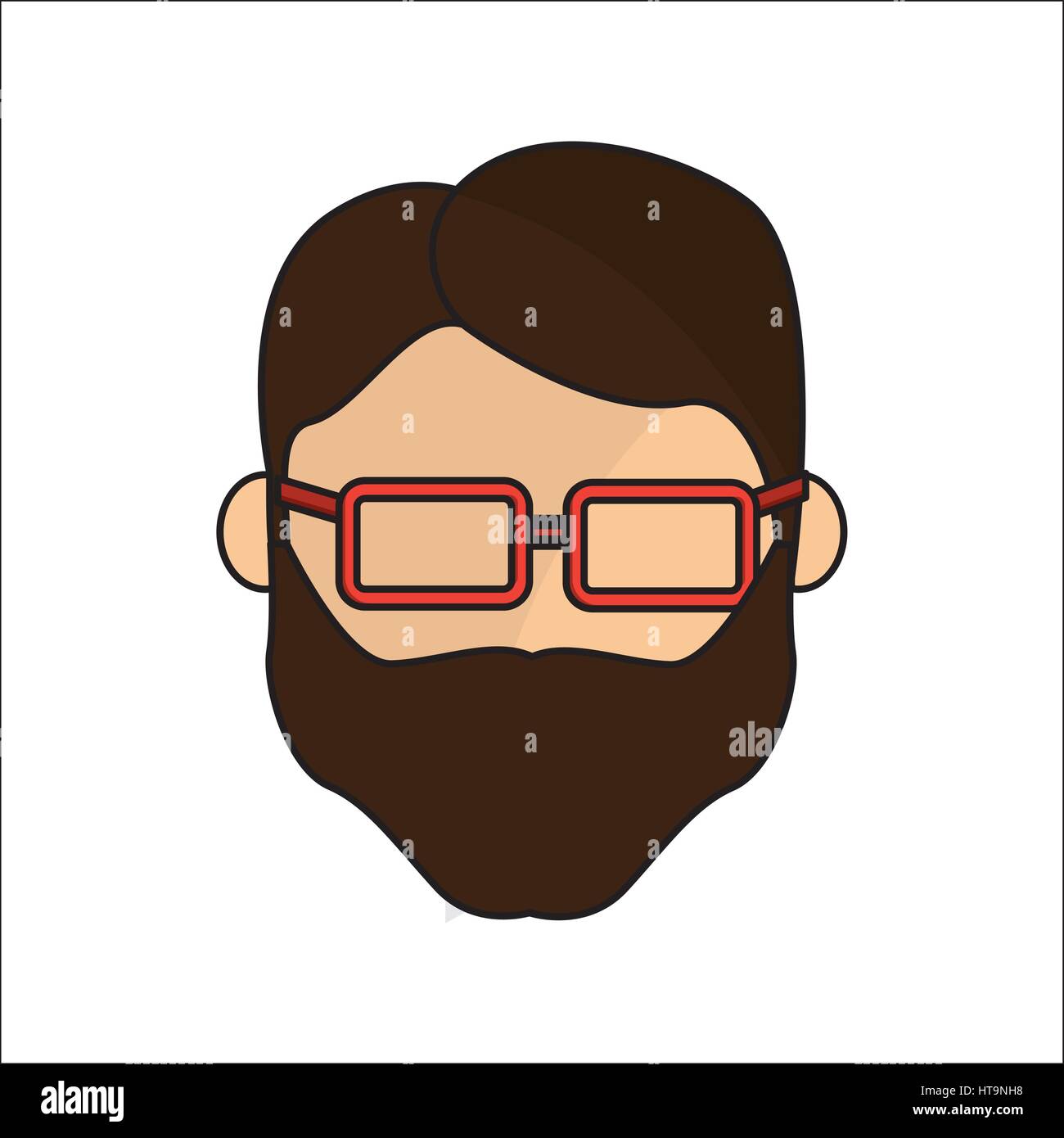 people, avatar face men with glasses icon, vector illustraction design ...