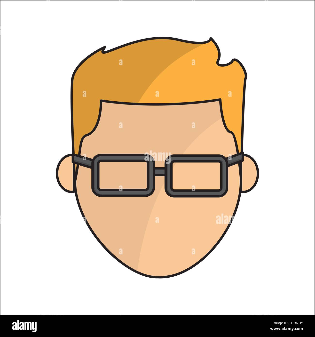 People Avatar Face Men With Glasses Icon Vector Illustraction Design Image Stock Vector Image