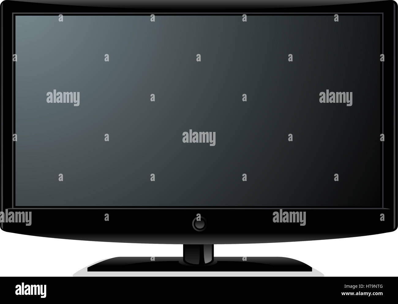 LCD TV Television Flat Screen Vector Illustration Cartoon Stock Photo ...