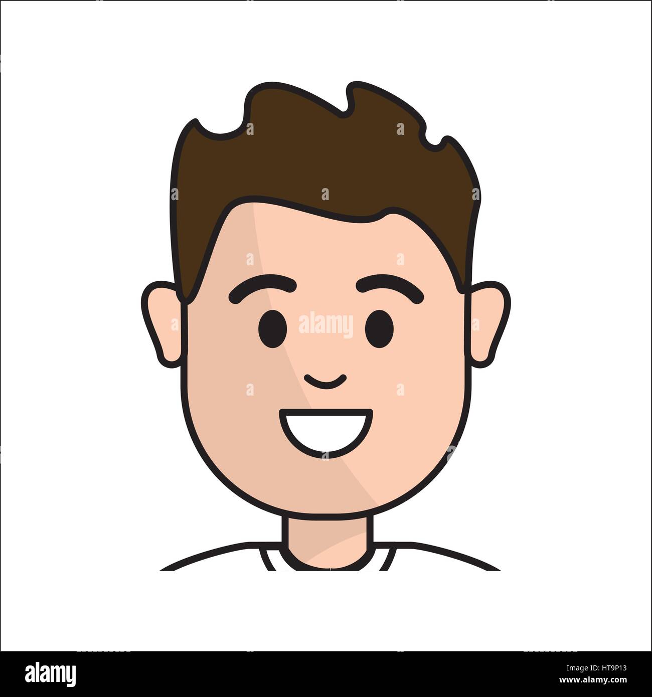 people, happy face man icon Stock Vector Image & Art - Alamy