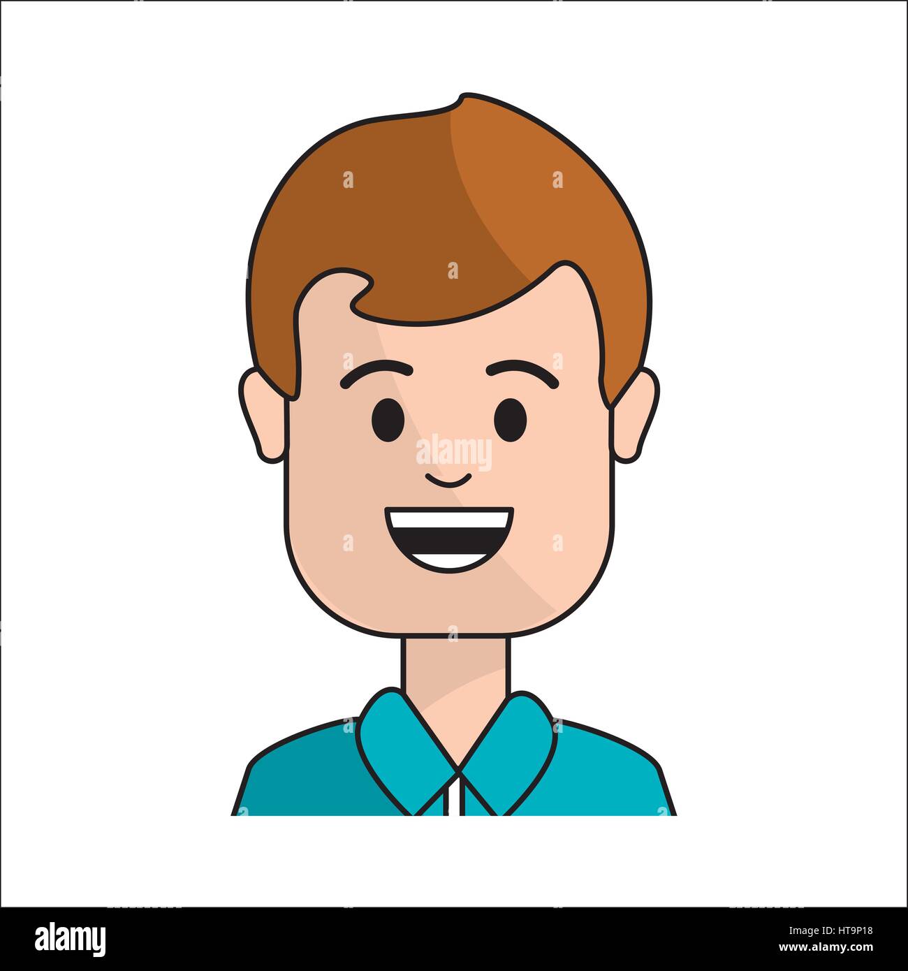 people, happy face man icon Stock Vector Image & Art - Alamy