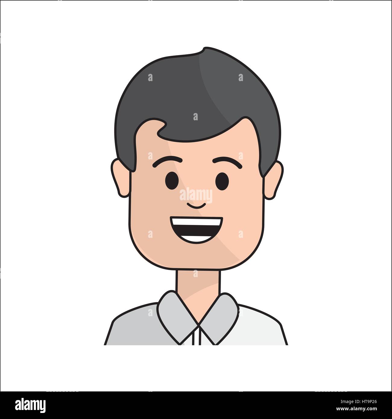 people, happy face man icon Stock Vector Image & Art - Alamy