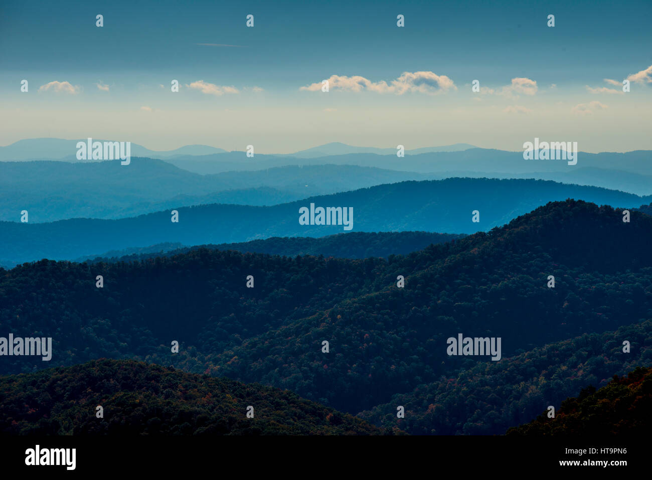 blue ridge smoky mountains Stock Photo - Alamy