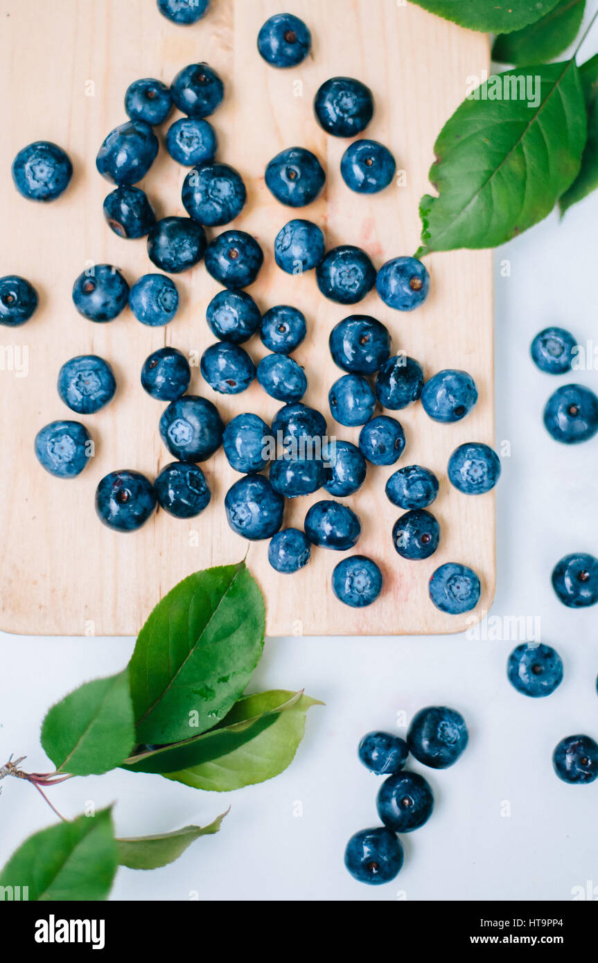 Fresh Summer Blueberries Stock Photo - Alamy