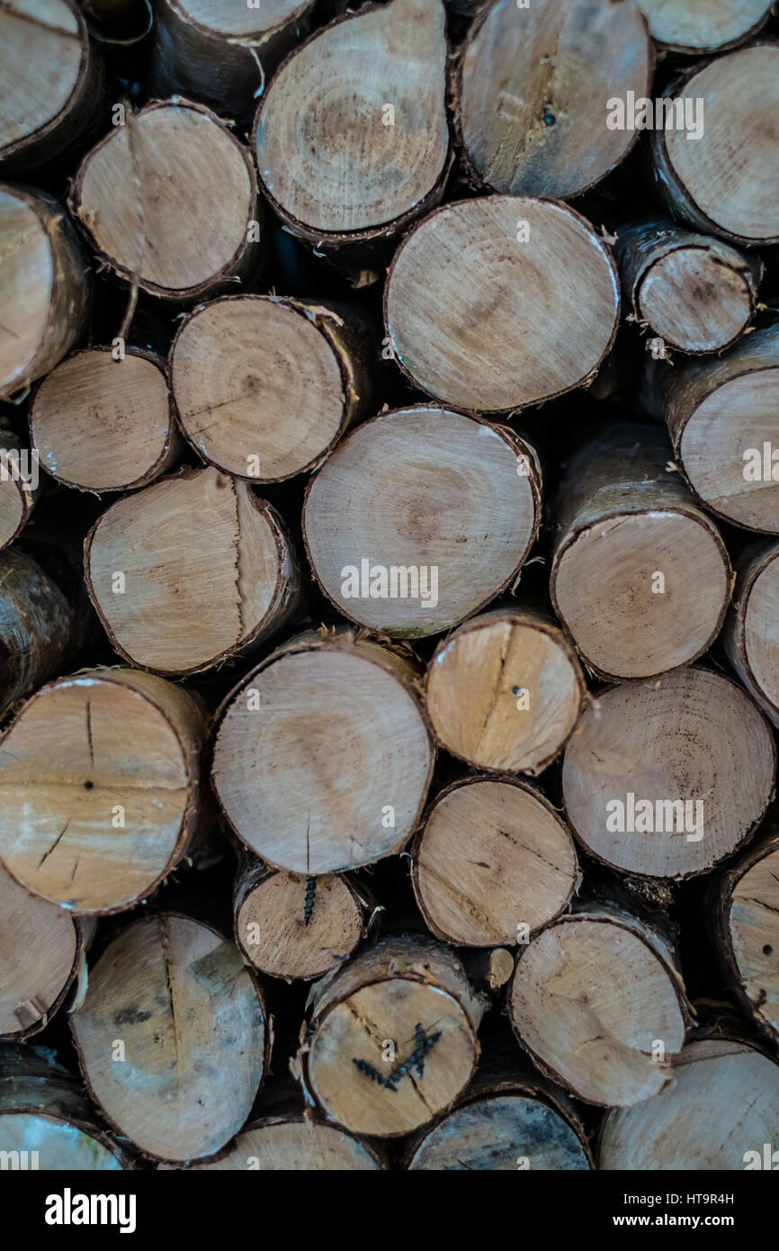 Wooden cuts background Stock Photo - Alamy
