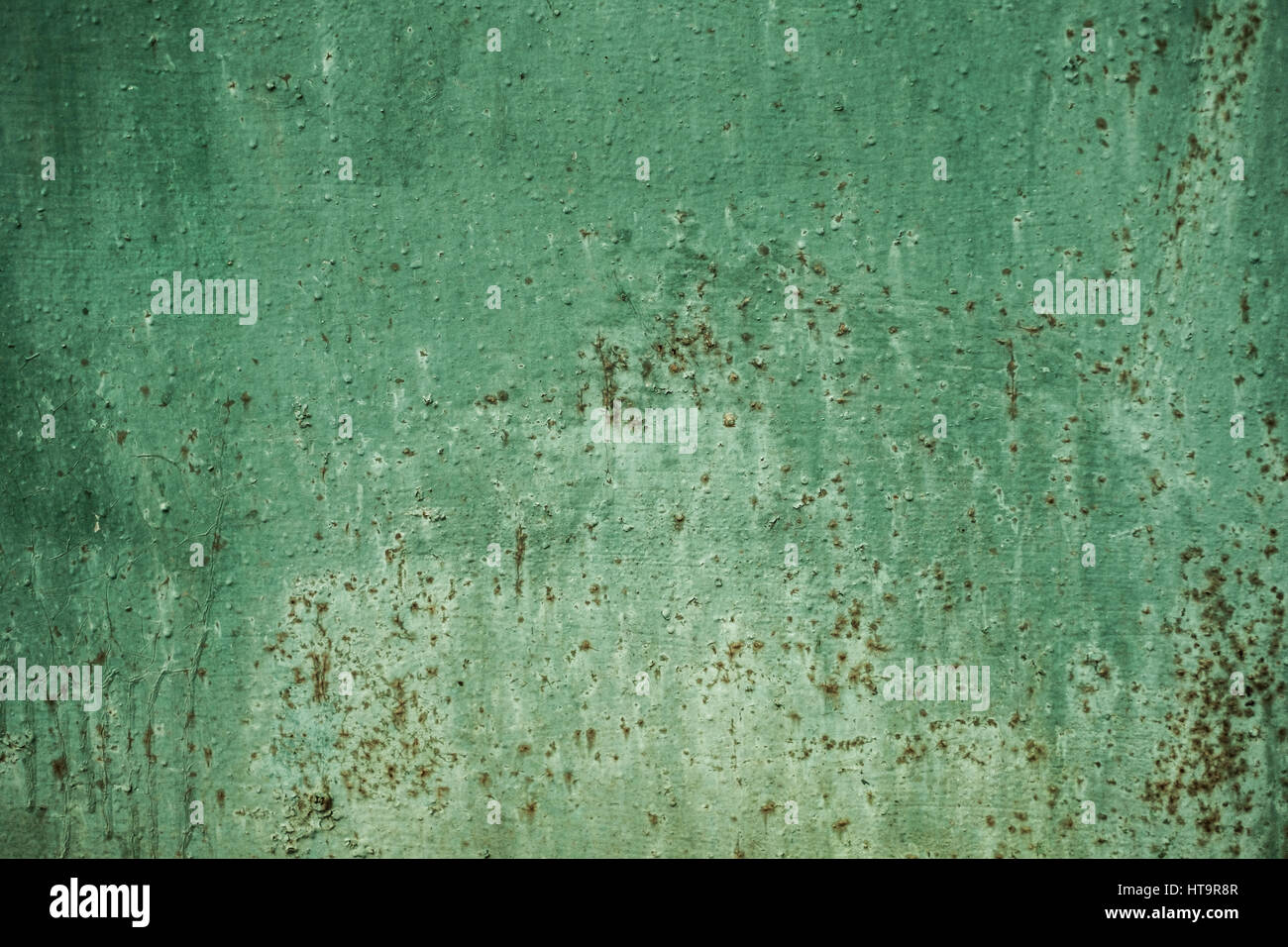 Green wall texture background with rust Stock Photo - Alamy