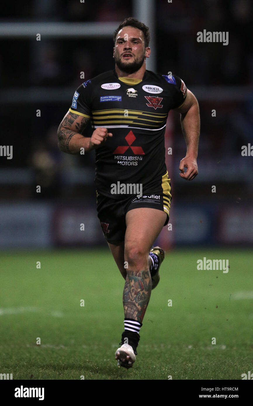 Jake Bibby, Salford Red Devils Stock Photo - Alamy