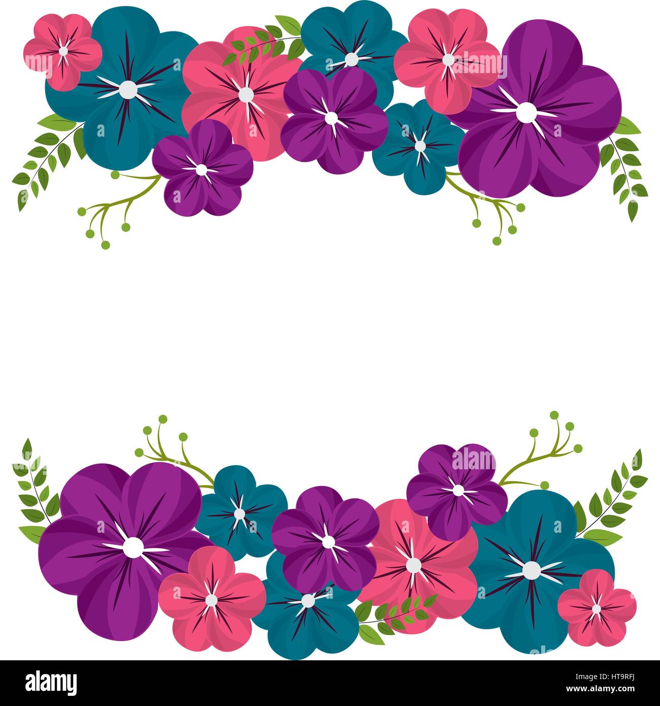 beautiful spring flowers icon Stock Vector Image & Art - Alamy
