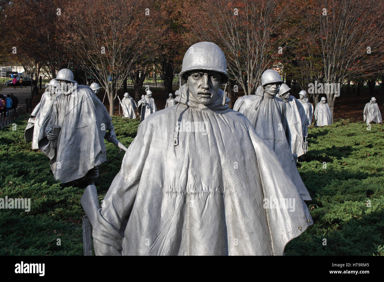The Korean War Veterans Memorial in Washington DC, USA Stock Photo - Alamy