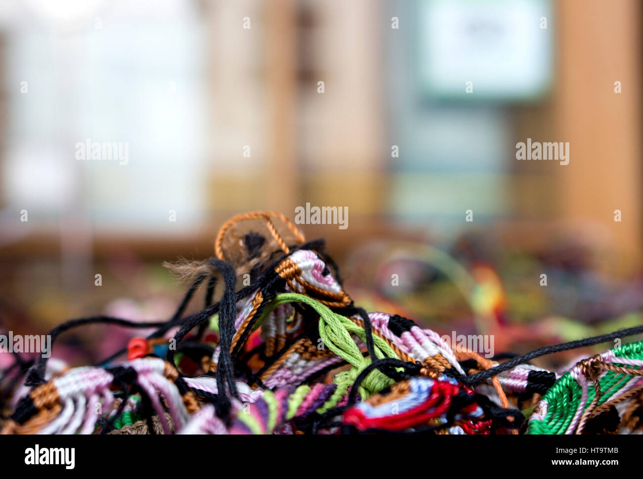 Colorful abstract background threads, selective focus Stock Photo - Alamy