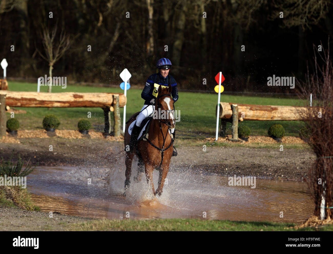 Zara Tindall riding Drops of Brandy competes in the Intermediate ...