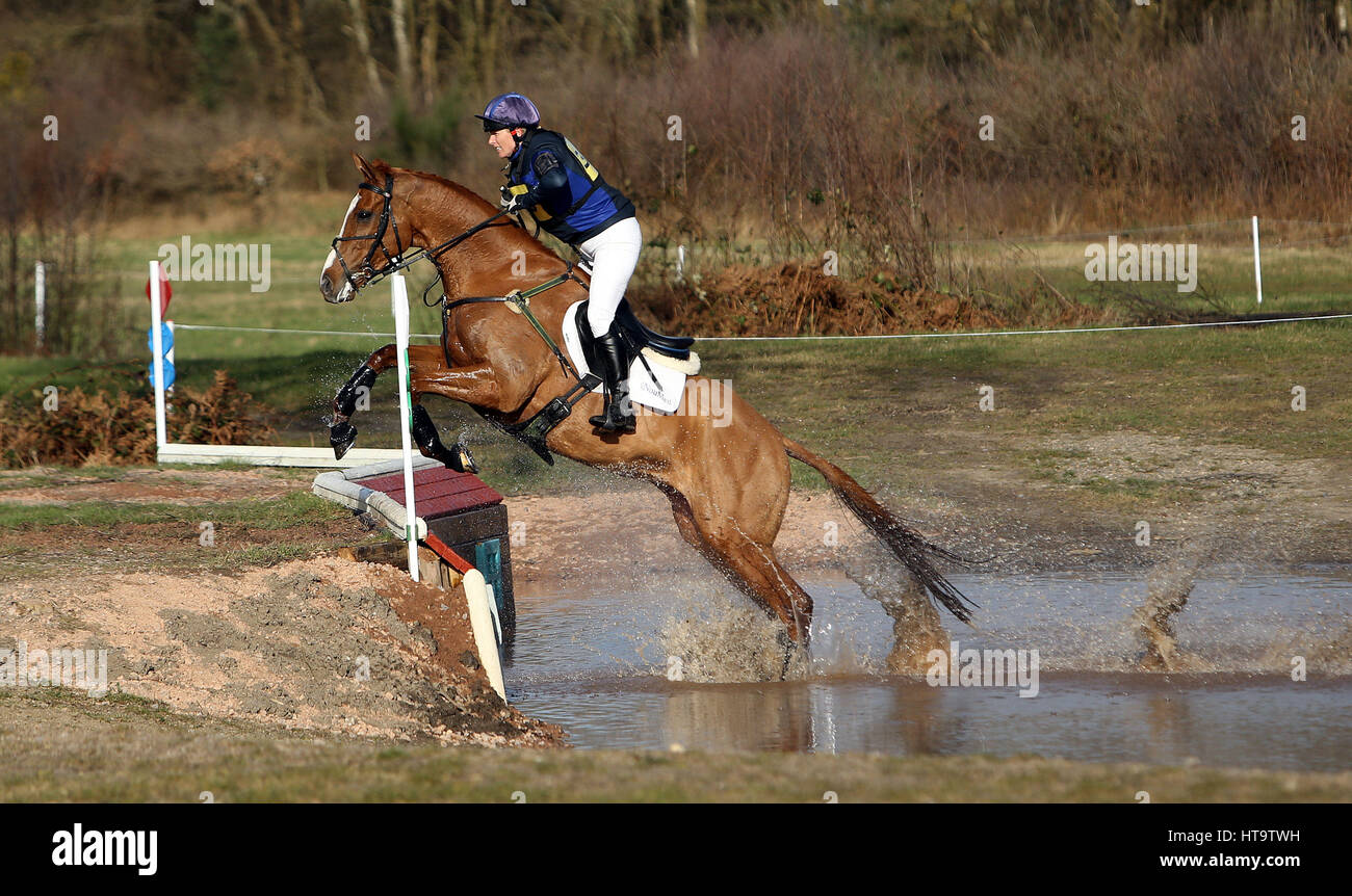 Zara Tindall riding Drops of Brandy competes in the Intermediate ...