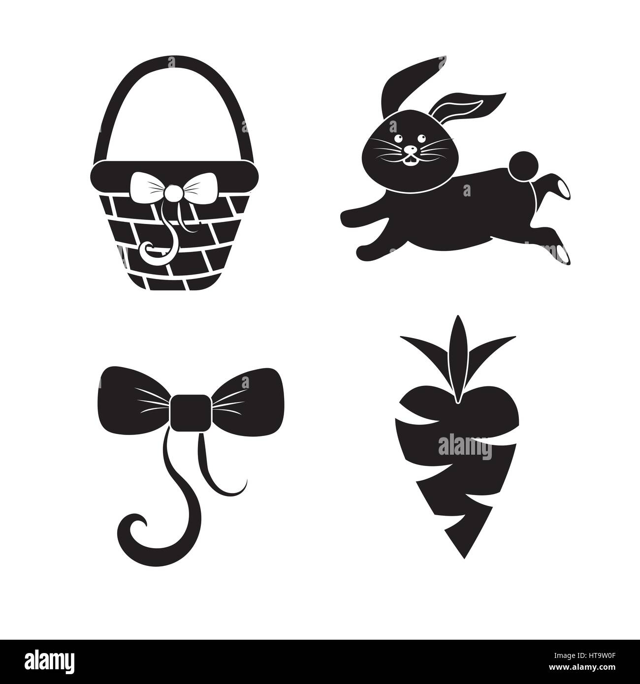 happy easter rabbit day icon Stock Vector Image & Art - Alamy