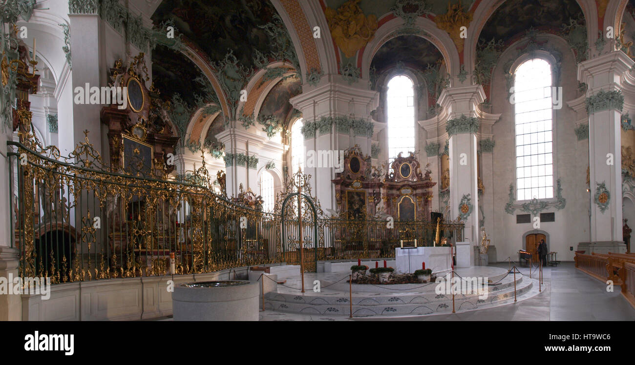 St. Gallen, Switzerland - November 30, 2016: Abbey of St. Gall. The ...