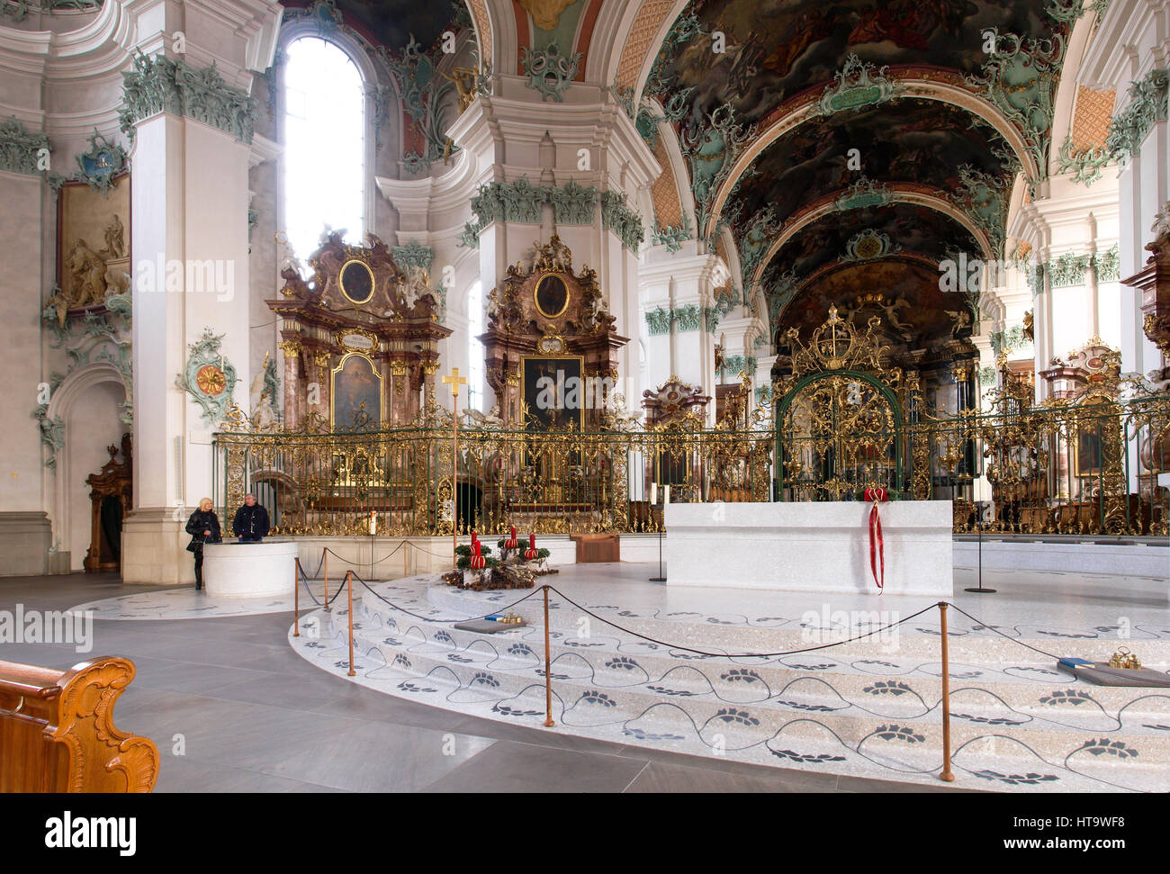 St. Gallen, Switzerland - November 30, 2016: Abbey of St. Gall. The ...
