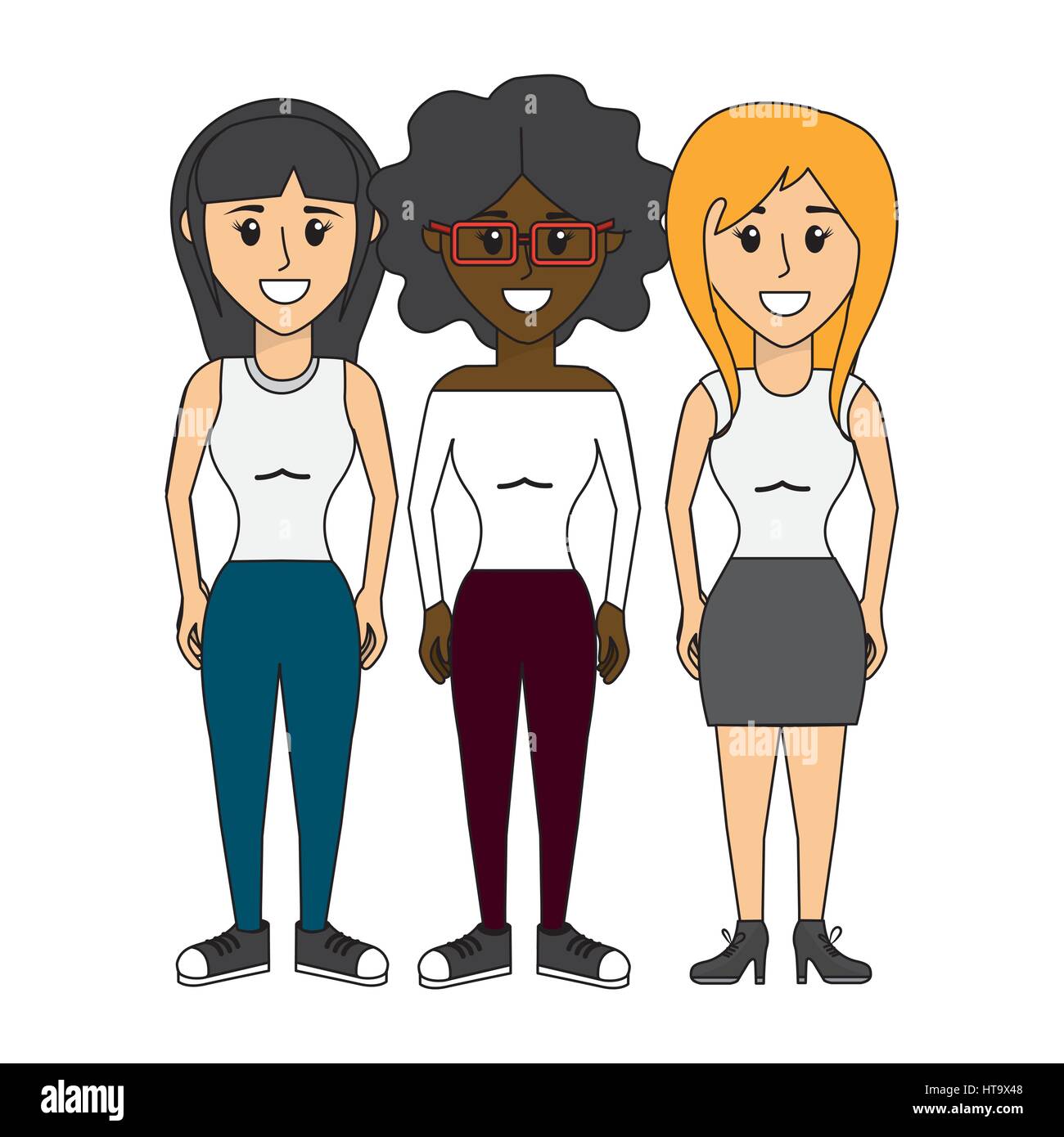 friends, women happy together icon Stock Vector Image & Art - Alamy