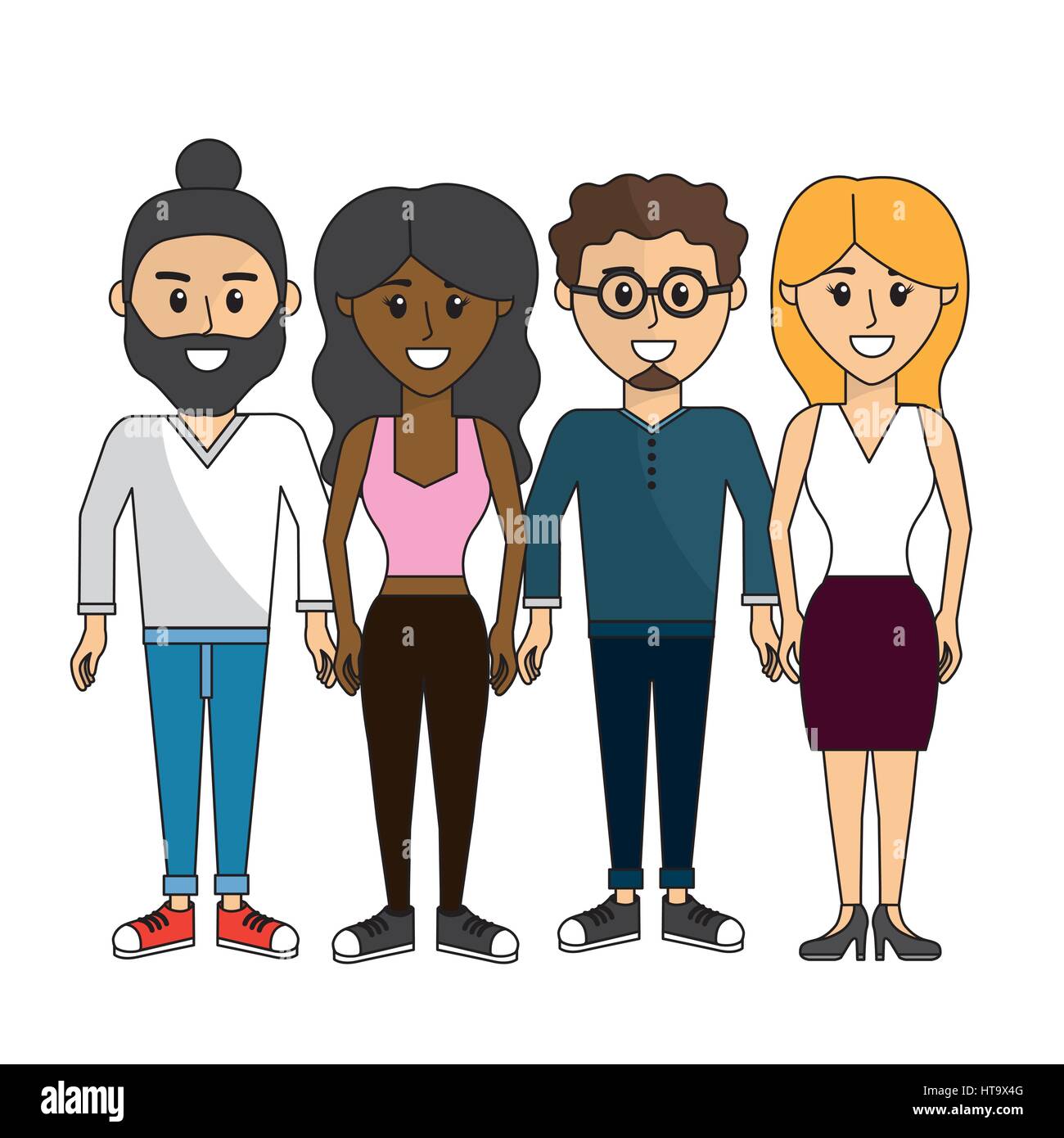 friends, people happy together icon Stock Vector Image & Art - Alamy