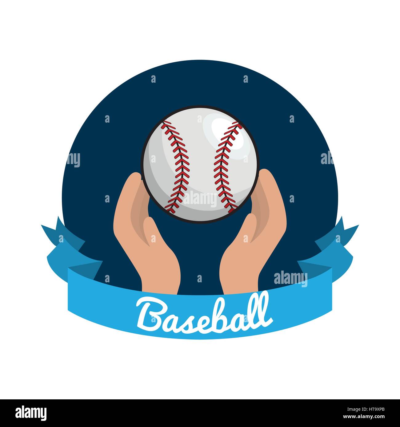 emblem baseball game icon Stock Vector Image & Art - Alamy