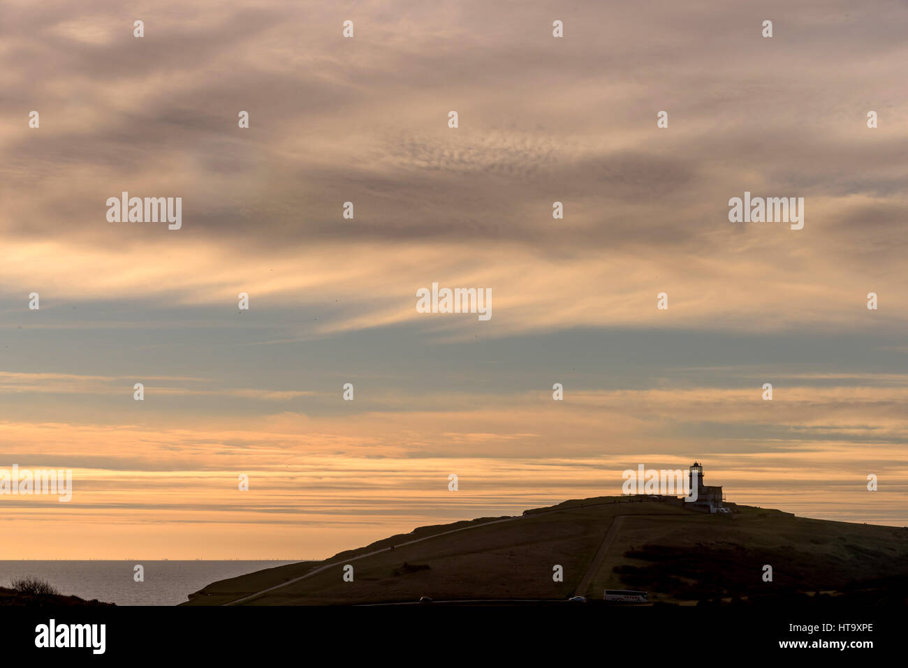 The Belle Tout Lighthouse at Beachy Head, near Eastbourne Stock Photo ...