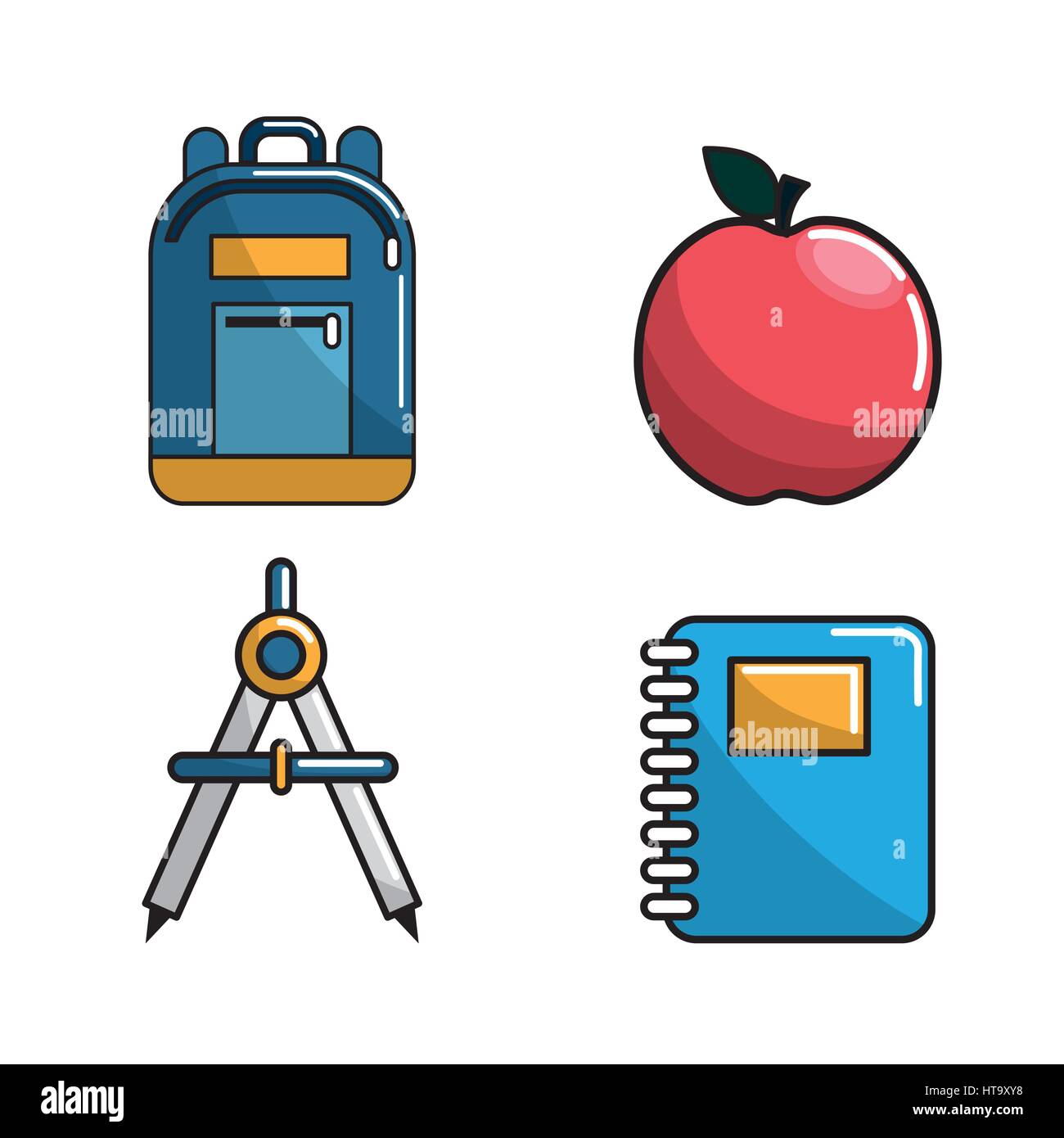 color school tools icon Stock Vector Image & Art - Alamy