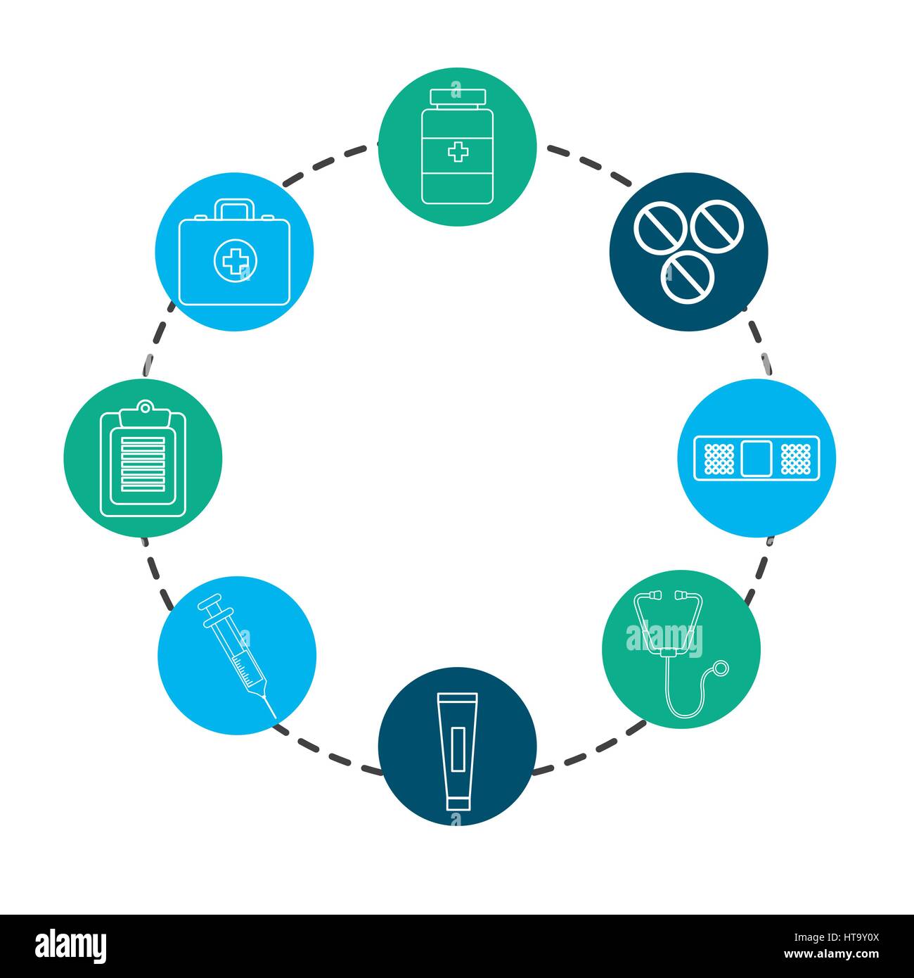 hospital tools and first aid icon Stock Vector Image & Art - Alamy