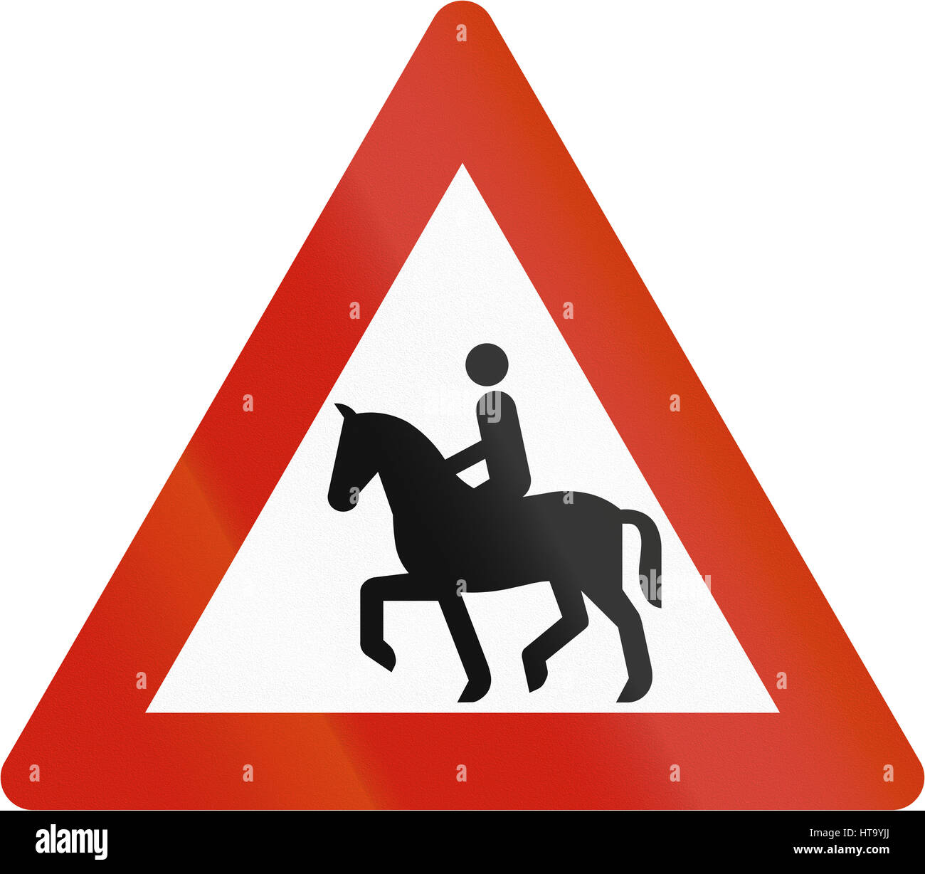 Road sign warning equestrian crossing hi-res stock photography and ...