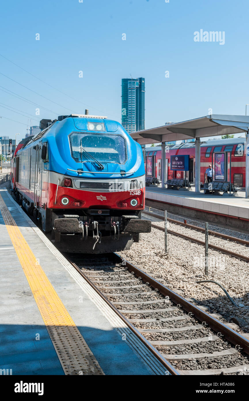 Train, Tel Aviv-Yafo, Israel Stock Photo - Alamy