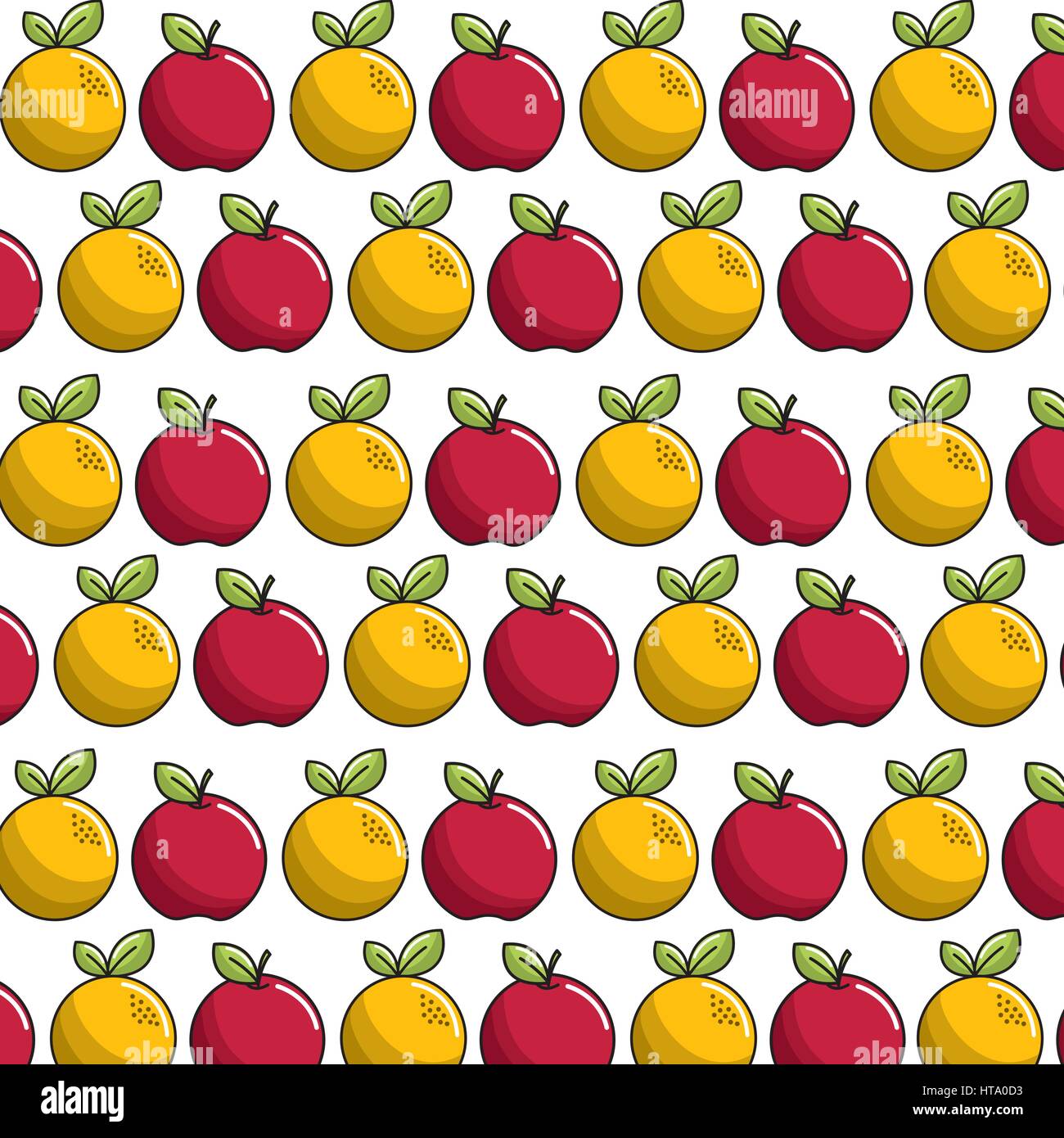 natural apple and orange fruit background icon Stock Vector Image & Art ...