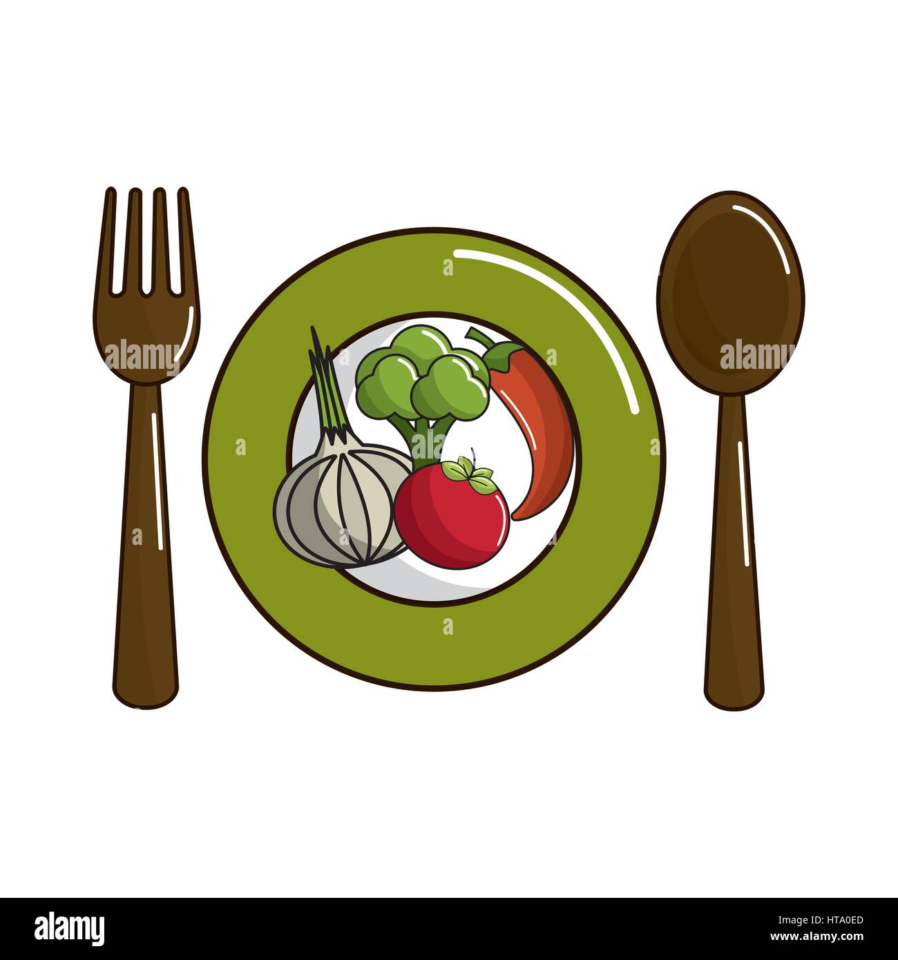 vegetarian food icon stock Stock Vector Image & Art - Alamy