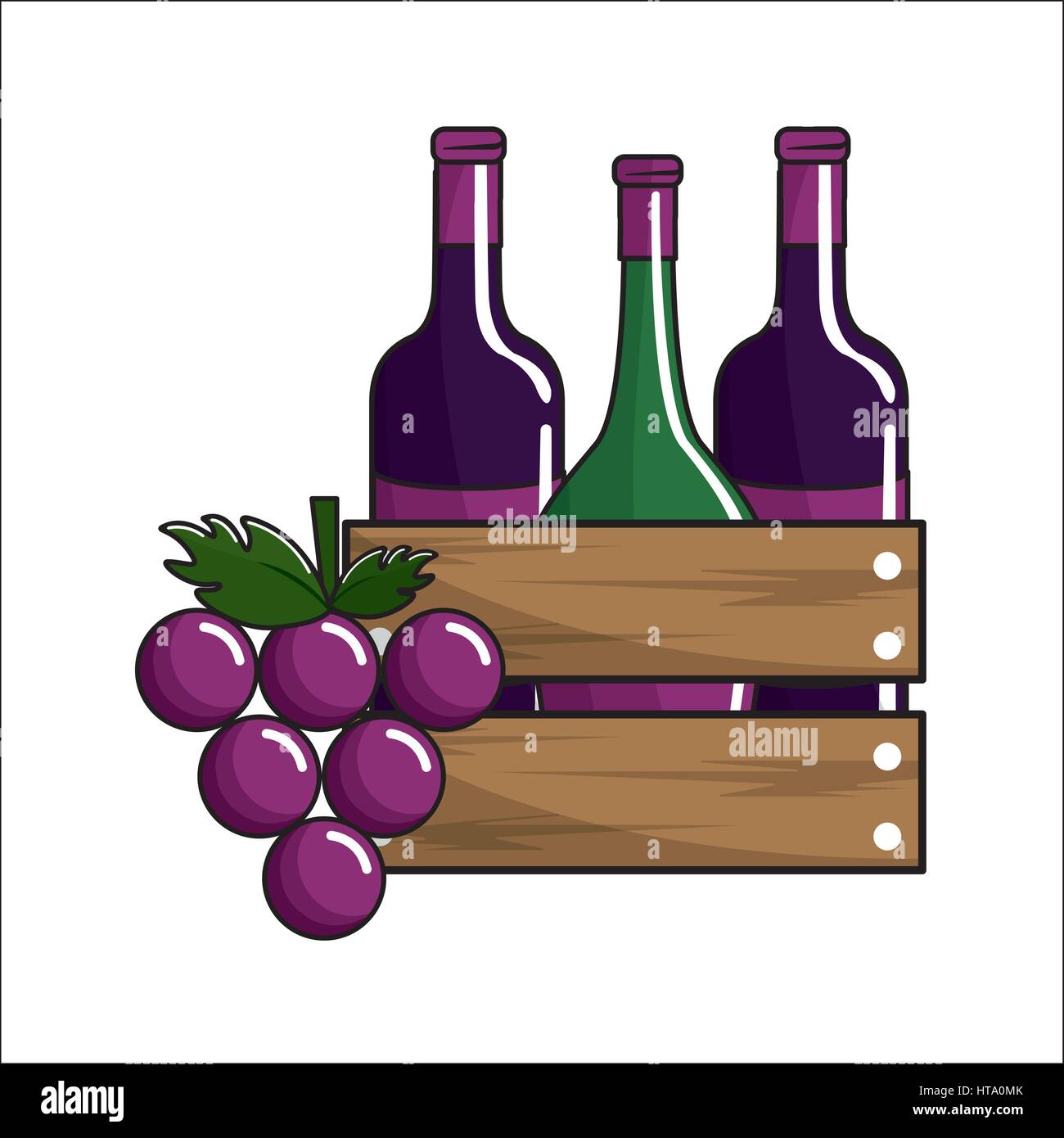 Bottles in cellar glass Stock Vector Images - Alamy