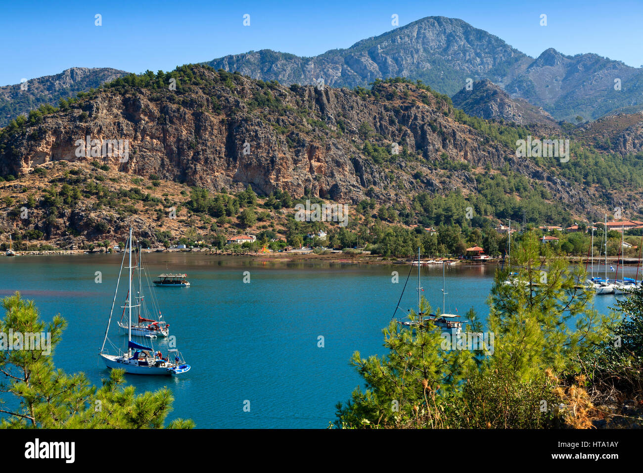 Orhaniye harbour, Bozburun Peninsula, Turkey Stock Photo - Alamy