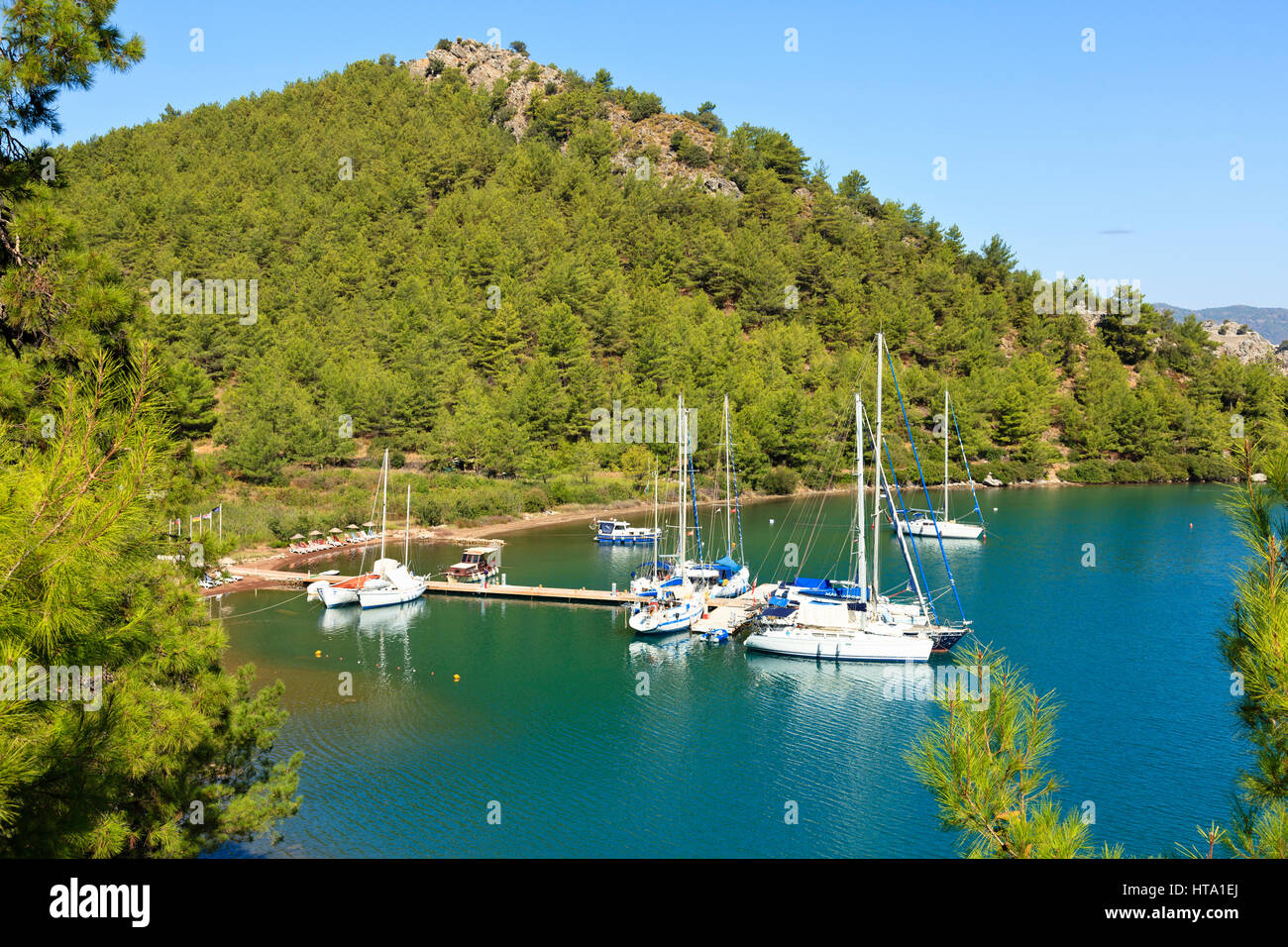 Orhaniye harbour, Bozburun Peninsula, Turkey Stock Photo - Alamy