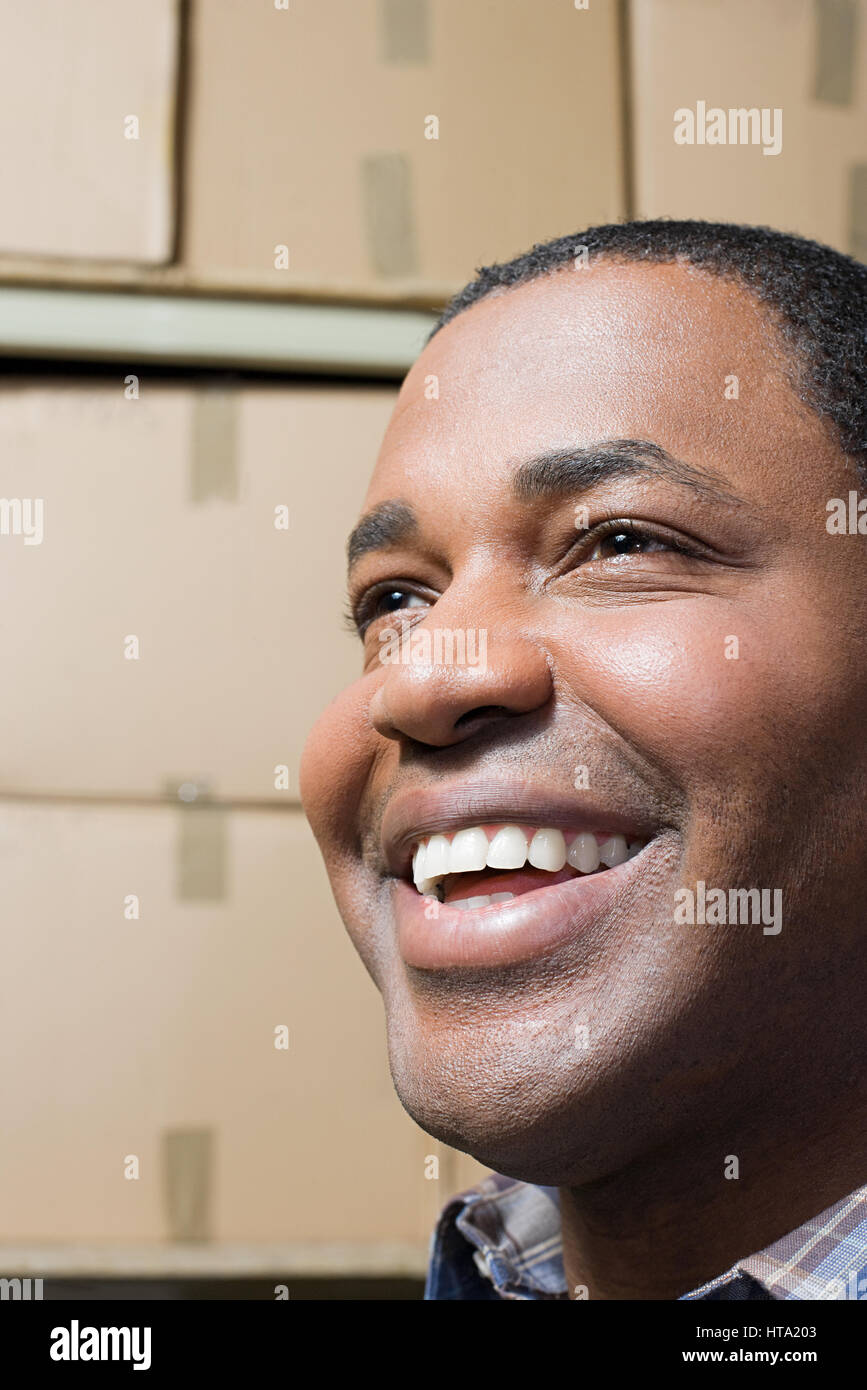 Face of a smiling man Stock Photo - Alamy
