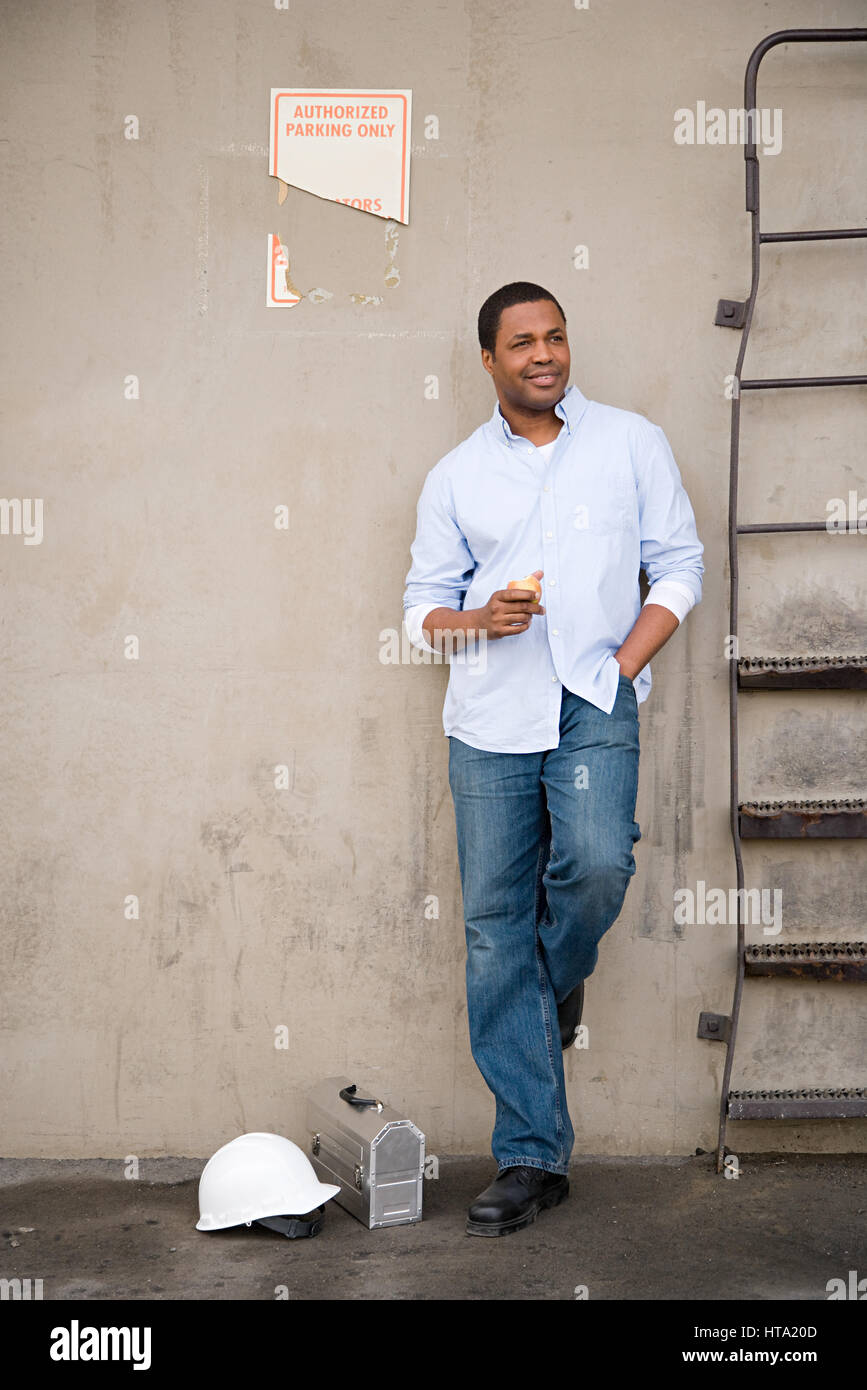 Man taking a break Stock Photo - Alamy