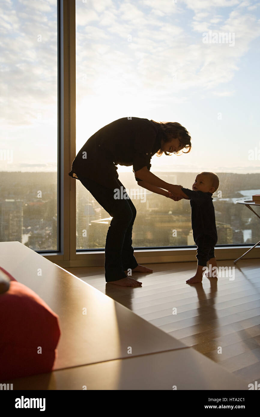 mother and baby dancing Stock Photo - Alamy
