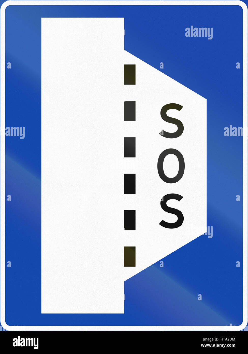 Norwegian information road sign - Breakdown bay Stock Photo - Alamy