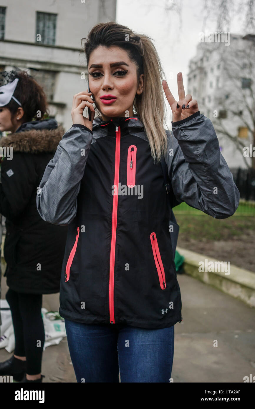 London, UK. 8th March, 2017. Iranian Amelia Assadi Kid's and Women's ...
