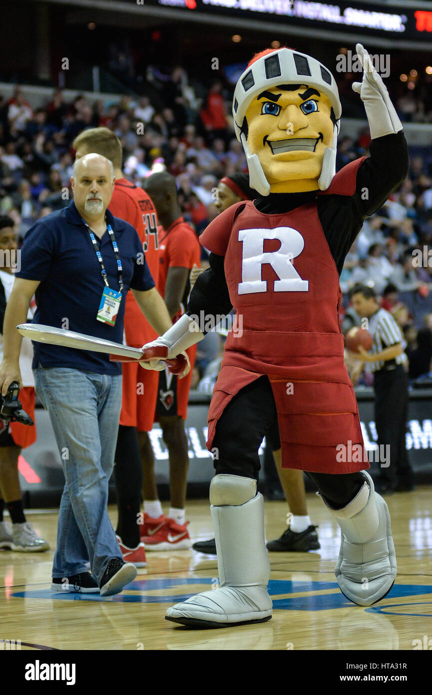 Washington, DC, USA. 8th Mar, 2017. The Rutgers mascot Scarlet Knight ...