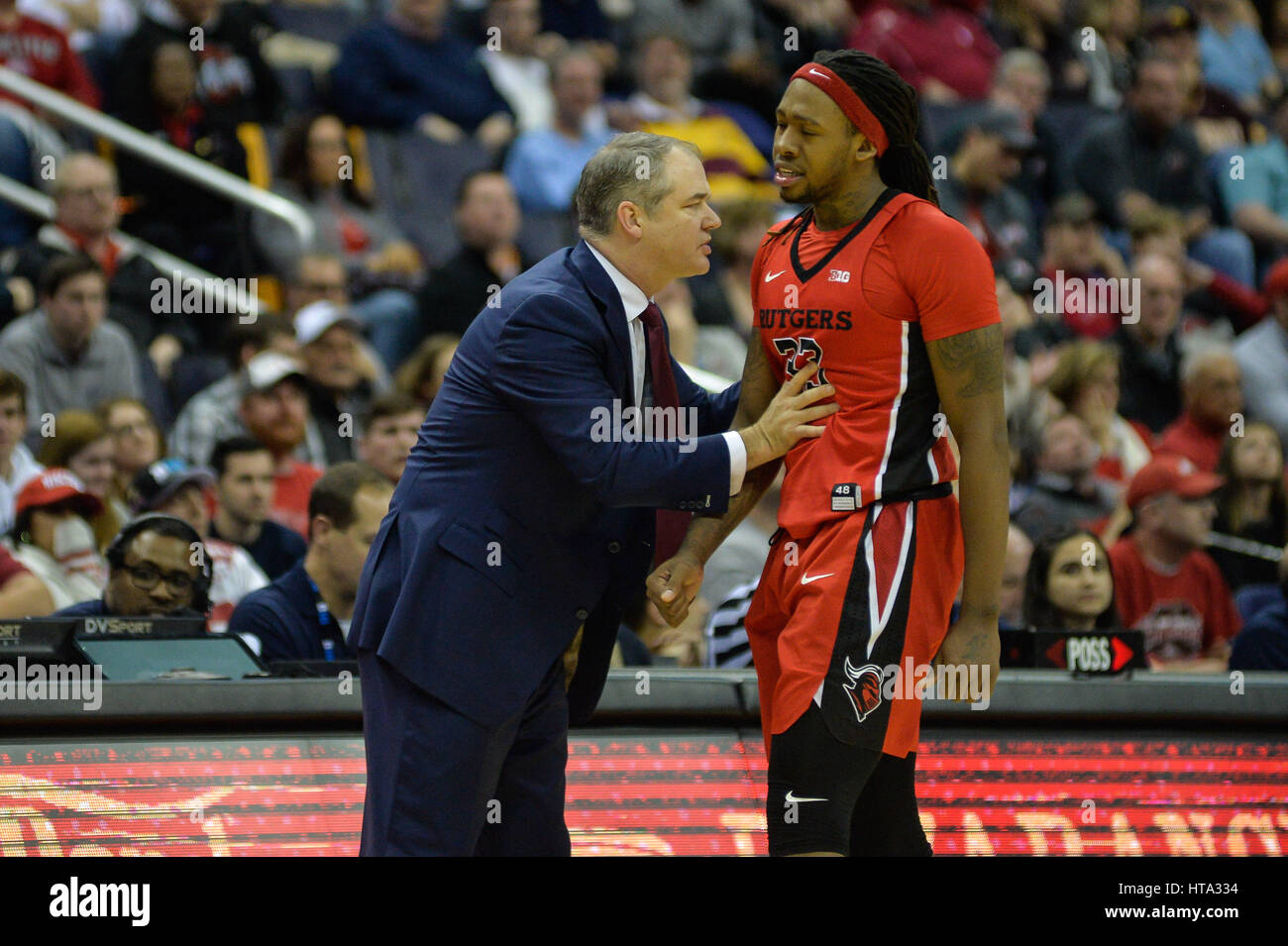 Washington, DC, USA. 8th Mar, 2017. Rutgers Head Coach STEVE PIKIELL ...