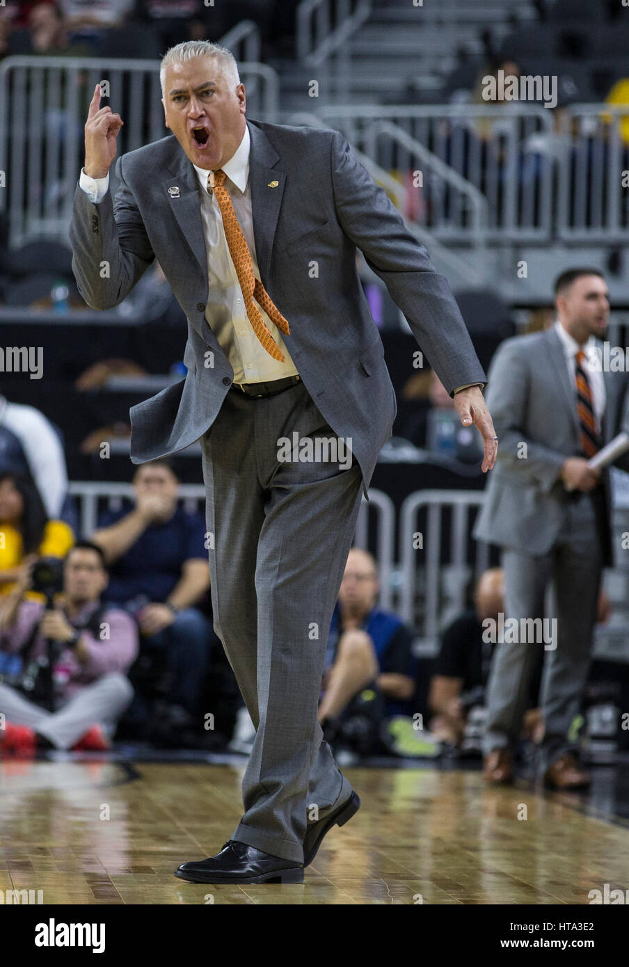 Las Vegas, NV, USA. 07th Mar, 2017. A. Oregon State head coach Wayne ...