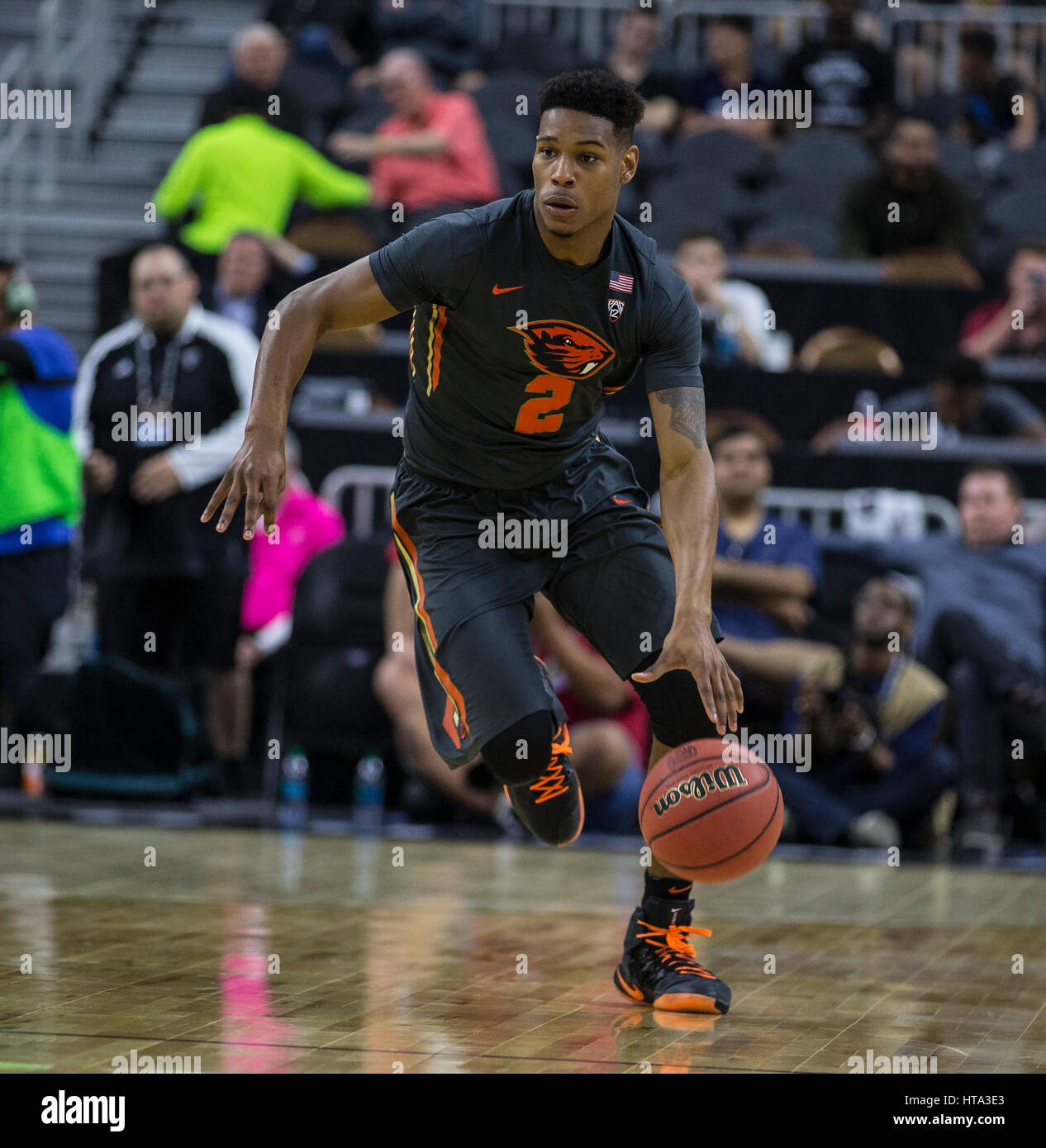 Las Vegas, NV, USA. 07th Mar, 2017. A. Oregon State guard Ronnie Stacy ...