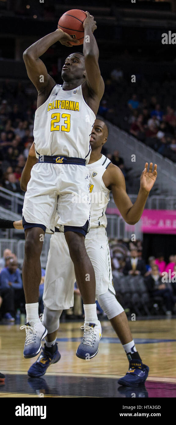 Las Vegas, NV, USA. 07th Mar, 2017. A. Cal guard Jabari Bird (23) hit a ...