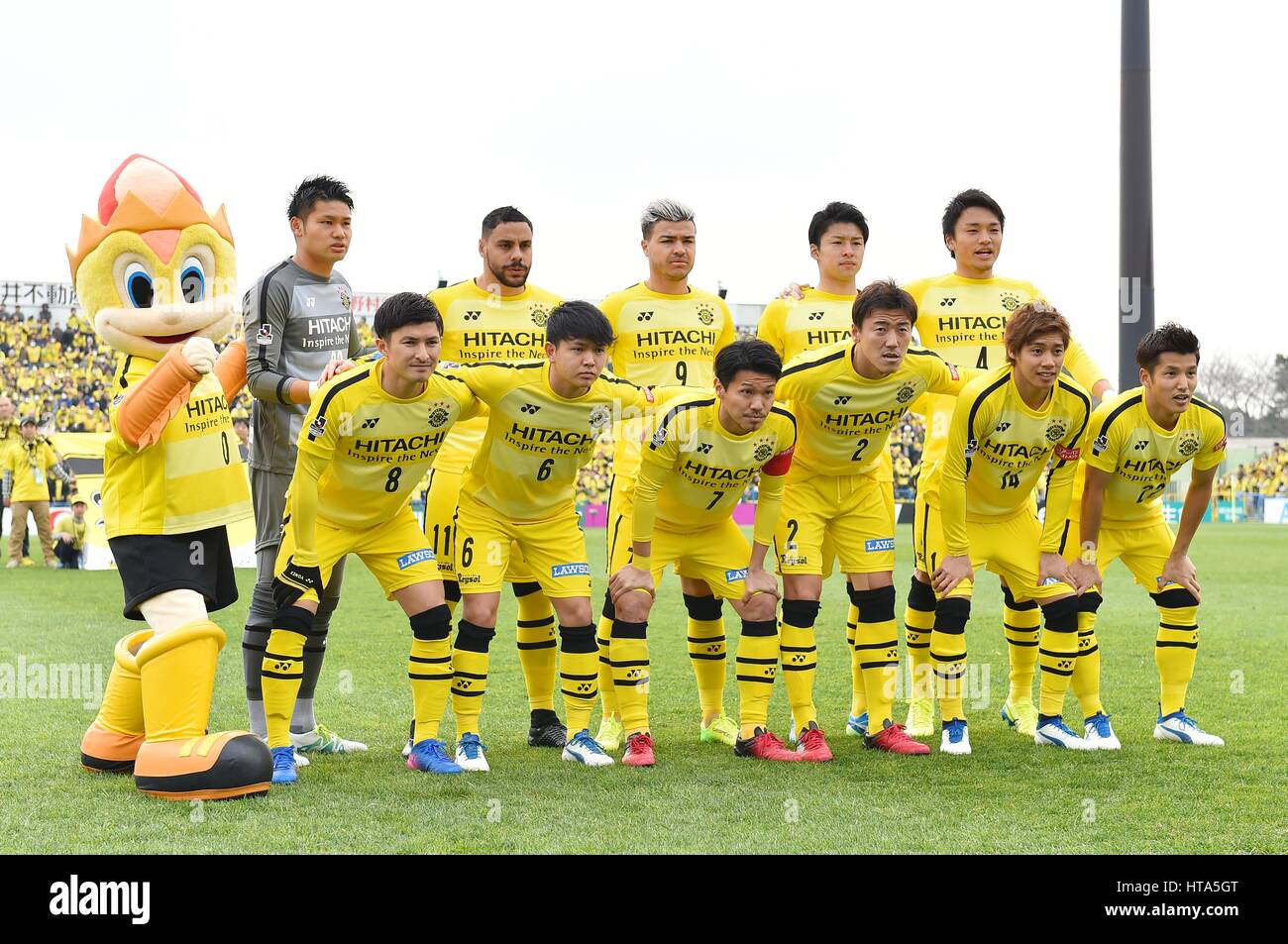 Chiba, Japan. 5th Mar, 2017. Kashiwa Reysol team group line-up Football/Soccer : Kashiwa Reysol ...
