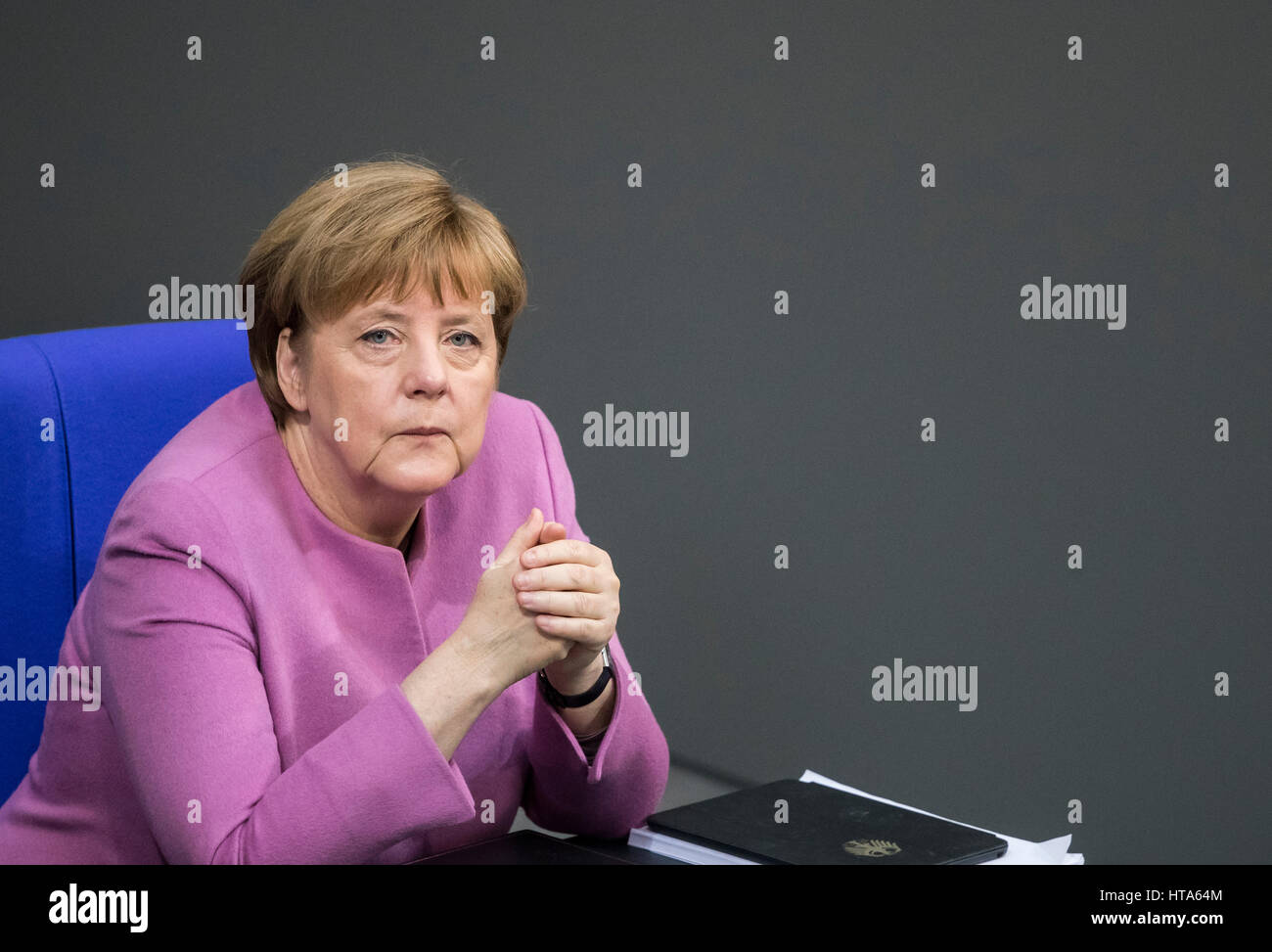 Berlin, Germany. 09th Mar, 2017. The German chancellor Angela Merkel ...