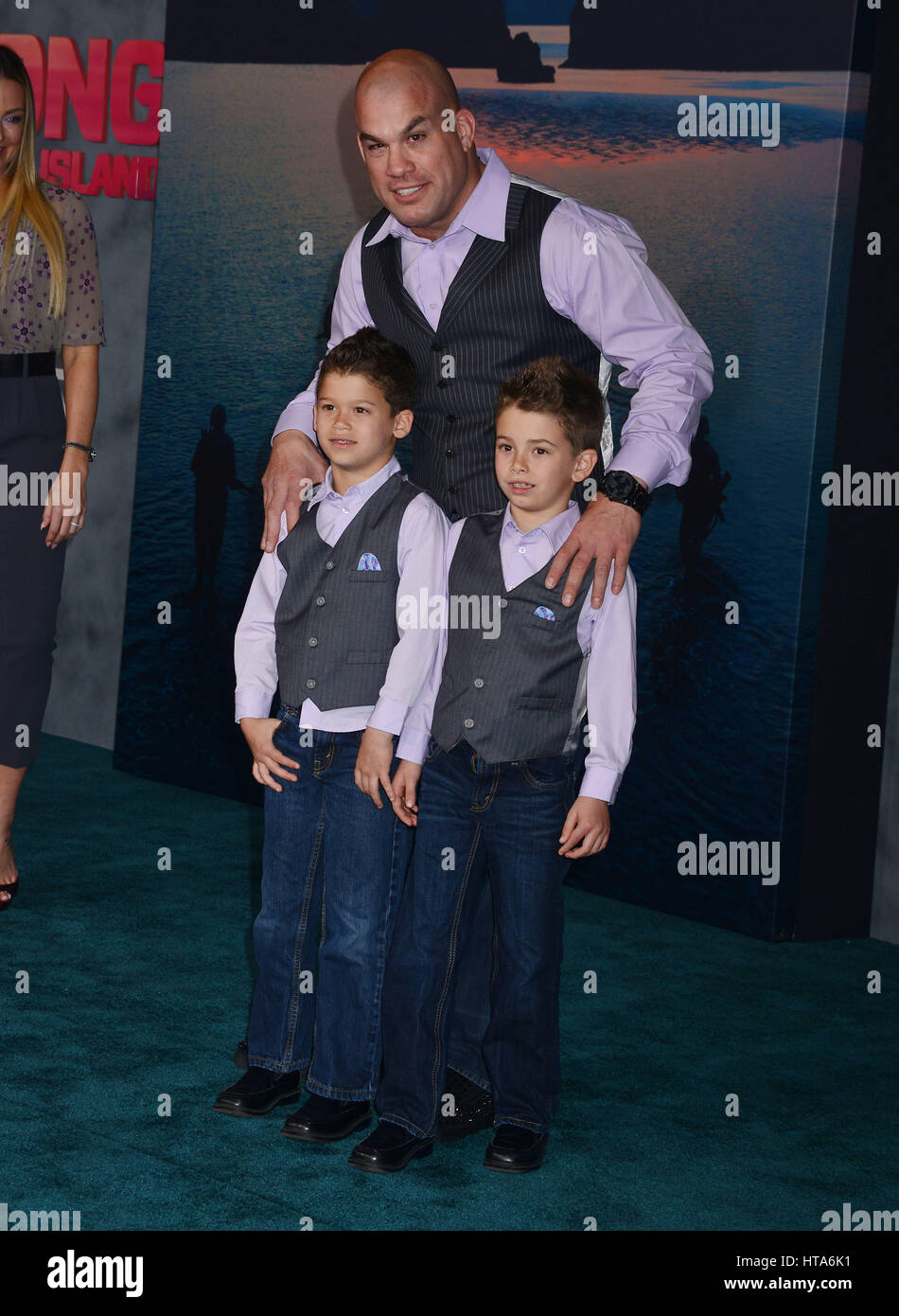 Los Angeles, USA. 08th Mar, 2017. Tito ortiz and kids at the Kong Skull ...