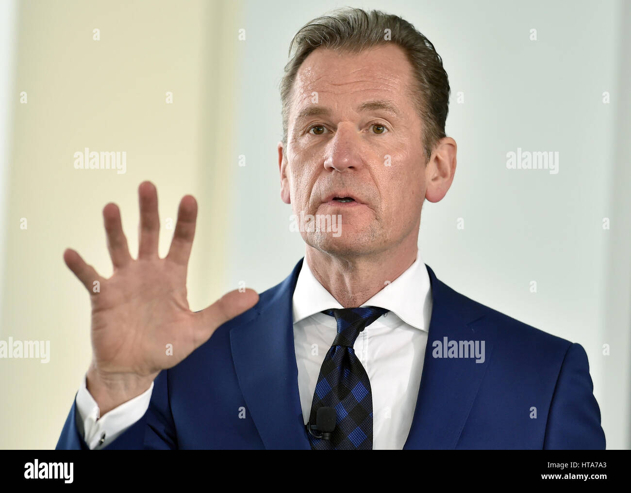 Berlin, Germany. 09th Mar, 2017. Mathias Doepfner, the CEO of Axel ...
