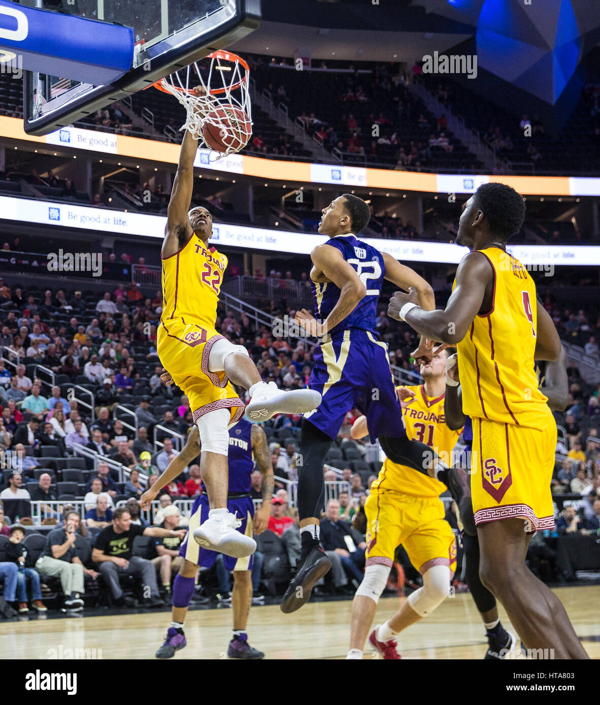 Las Vegas, NV, USA. 07th Mar, 2017. A.USC guard De'Anthony Melton (22 ...