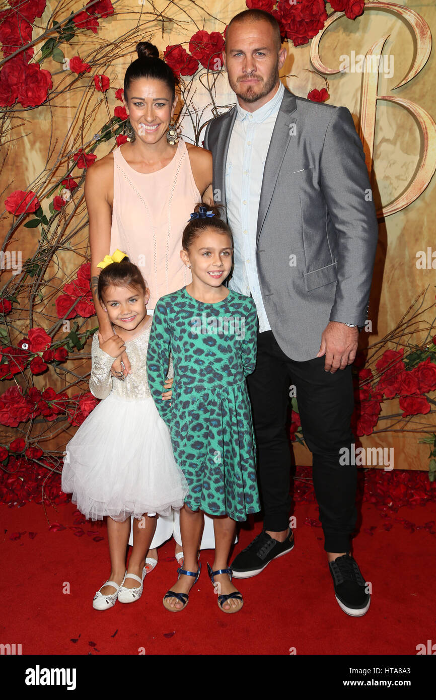 Celebrity With Family With Wife Film Premiere High Resolution Stock ...